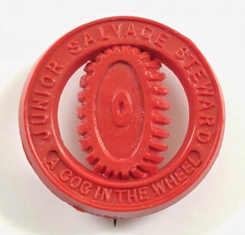Sally Bosleys Badge Shop | WW2 Junior Salvage Steward cog In the wheel ...