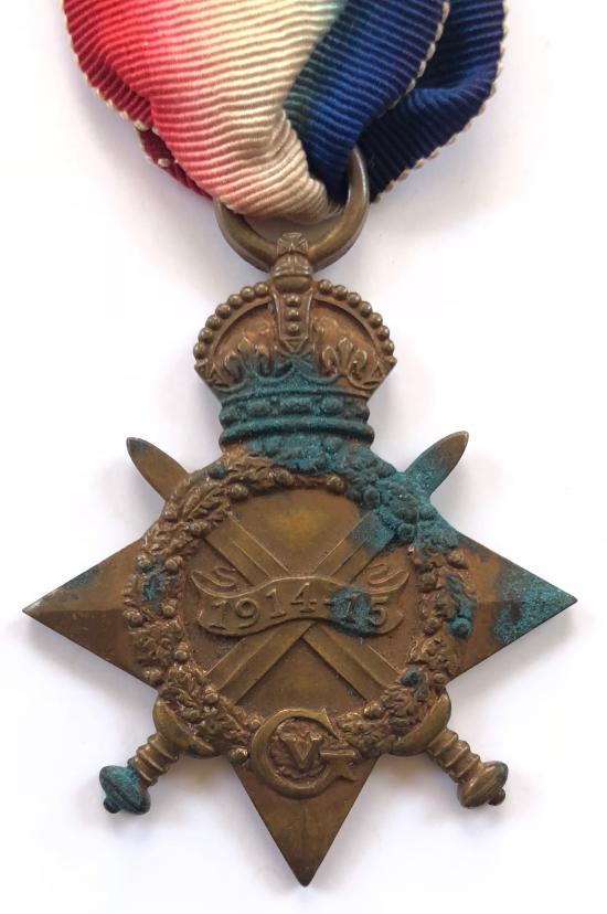 Sally Bosleys Badge Shop WW1 South Lancashire Regiment MGC 1914 1915 Star Medal