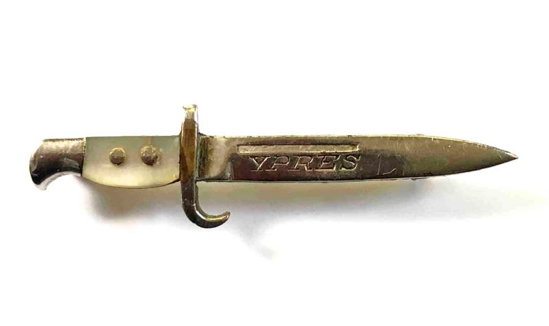 Sally Bosleys Badge Shop | Battle of Ypres miniature bayonet pin badge