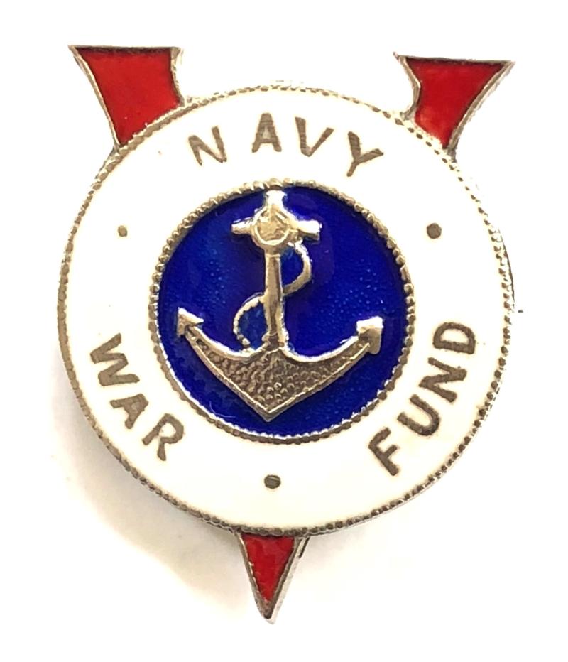 Sally Bosleys Badge Shop Churchill V For Victory Navy War Fund Silver Sally Bosleys Badge Shop Churchill V For Victory Navy War Fund Silver