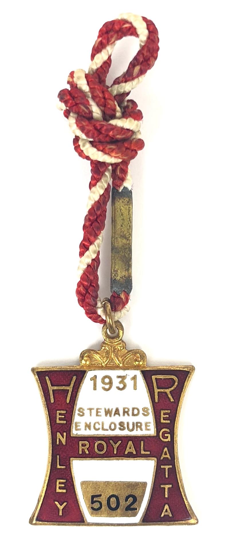 Sally Bosleys Badge Shop 1931 Henley Royal Regatta Stewards Enclosure