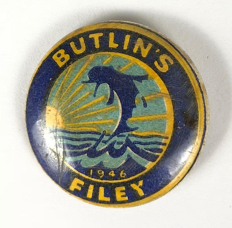 Sally Bosleys Badge Shop | Butlin's 1946 Filey Holiday Camp leaping ...